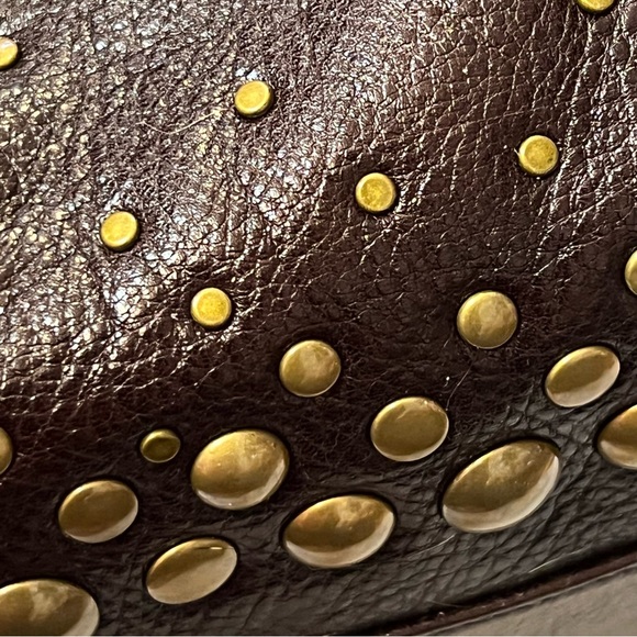 Coach | Bags | Nwt Coach Madison Leather Studded Large Sabrina Bagbrown ...